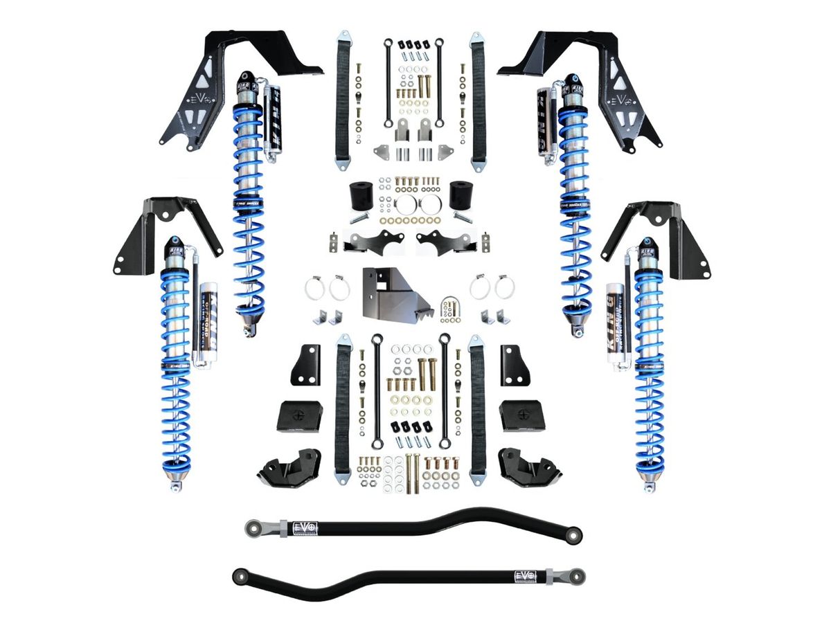 JL 4XE 3-5 INCH LIFT KING 2.5 INCH COILOVER PRO SUSPENSION SYSTEMS JEE
